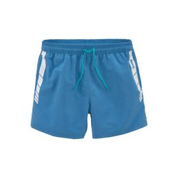 Bench Badeshorts Herren Gr&ouml;&szlig;e L hellblau / wei&szlig;