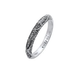 Kuzzoi Ring Herren Gr&ouml;&szlig;e 60 schwarz / silber