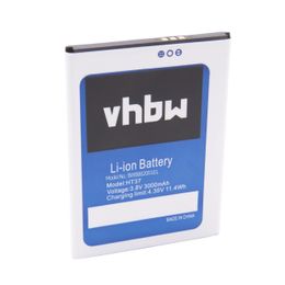 vhbw passend für HomTom HT37 Mobilfunk (3000 mAh, 3,8 V, Li-Ion) Smartphone-Akku Li-Ion 3000 mAh, schwarz