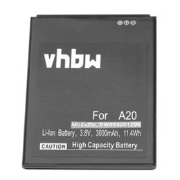 vhbw passend für Blackview A20, A20 Pro Mobilfunk (3000 mAh, 3,8 V, Li-Ion) Smartphone-Akku Li-Ion 3000 mAh, schwarz