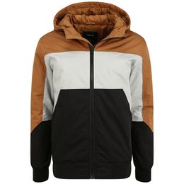!Solid &Uuml;bergangsjacke Herren Gr&ouml;&szlig;e XXL ocker / schwarz / wei&szlig;