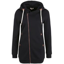 oxmo Zip-Up Hoodie 'Vicky' female Black size XXL