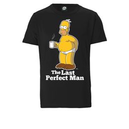 logoshirt T-Shirt 'Simpsons - Homer Simpson' Damen Gr&ouml;&szlig;e 4XL schwarz