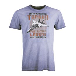 Top Gun T-Shirt Herren Gr&ouml;&szlig;e M blau / rot