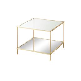 Möbel Kraft Beistelltisch - gold - Materialmix - 60 cm - 45 cm - 60 cm - Möbel Kraft