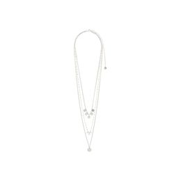 Pilgrim Necklace 'Carol' female size One size Silver / Transparent