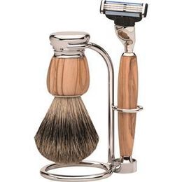 ERBE® ERBE Shaving Shop Rasiersets Premium Milano Rasierset Mach3 Olivenholz