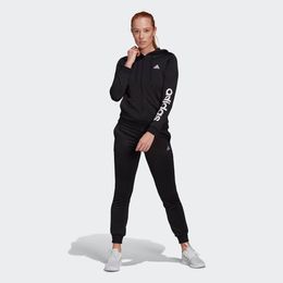 Adidas Große Größen: Trainingsanzug, schwarz-weiß, Gr.L