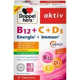Doppelherz Gesundheit Mineralstoffe & Vitamine Vitamin B12 + C + D3