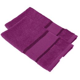 buttinette Gästetücher 2er-Pack, purpur
