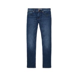 Tom Tailor Denim Herren Aedan Straight Jeans, blau, Logo Print, Gr. 32/36