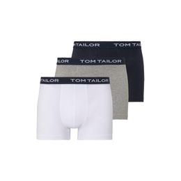 Tom Tailor Herren Hip-Pants im 3er-Pack, grau, Logo Print, Gr. S/4
