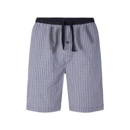 Tom Tailor Herren Pyjama Shorts, blau, Karomuster, Gr. 54/XL