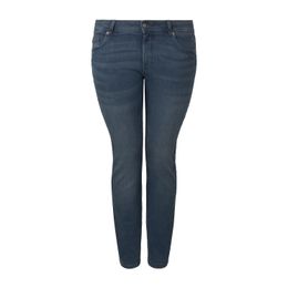 Tom Tailor Damen Plus - Slim Jeans, blau, Gr. 48