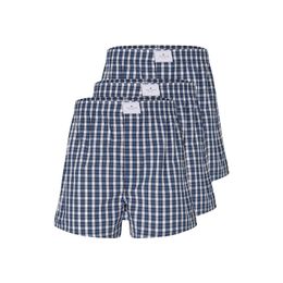 Tom Tailor Herren Boxer-Shorts im Zweierpack, blau, Logo Print, Gr. L/6