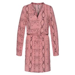Buffalo Kleid Damen Größe 42 beere / rosé Winterkleid