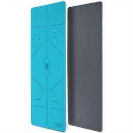 RE:SPORT Gymnastikmatte, TPE Yogamatte - Gymnastikmatte Fitnessmatte, blau, Hellblau