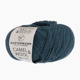 Camel & Wool von Austermann , Blau, aus Schurwolle