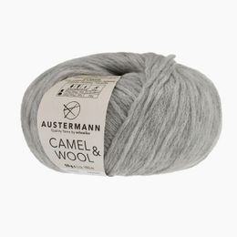 Camel & Wool von Austermann , Silber, aus Schurwolle
