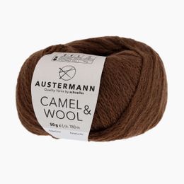 Camel & Wool von Austermann , Cognac, aus Schurwolle