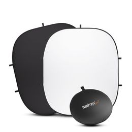 MANTONA walimex pro Falthintergrund 200x230cm schwarz/wei&szlig;
