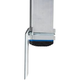 Krause Leiternspitzen CombiSystem, für Leitern mit Holmquerschnitte 64 x 25 mm bis 97 x 25 mm, zum Aufschrauben, (Set, 2-St), silberfarben