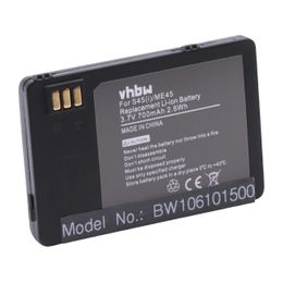 vhbw Smartphone-Akku Ersatz für Baugleiche Originalteilebezeichnung Siemens V30145-K1310-X184-3 für Mobilfunk (700mAh, 3,7V, Li-Ion) 700 mAh, schwarz