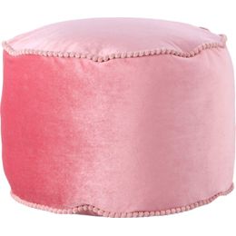 Kayoom Stauraumhocker Pouf Taj Mahal 125, samtweich, farbig, modern, orientalisches Design, rosa