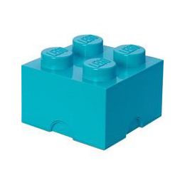 LEGO Storage Brick 4 azur, Aufbewahrungsbox azurblau Typ: Kiste Geeignet für: Spielzeug Material: Polypropylen