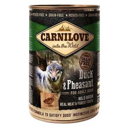 Carnilove Dog Dose - Adult - Duck & Pheasant 6 x 400g Hundefutter