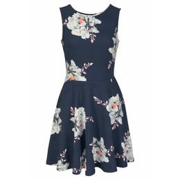 Beachtime By Lascana Kleid Damen Gr&ouml;&szlig;e 42 navy / orange / rosa / wei&szlig;