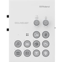 Roland GO:LIVECAST - Audio Mixer / Live-Stream-Studio f&uuml;r Smartphones - in wei&szlig;