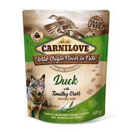 Carnilove Dog Pouch Pate Ente & Lieschgras 12 x 300g Hundefutter