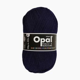 Sockenwolle Uni 4-fach von Opal, Marine, aus Schurwolle