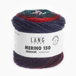 Merino 150 D&eacute;grad&eacute; von Lang Yarns, Mint/Bordeaux/Blau, aus Schurwolle