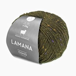 Como Tweed von lamana, Khaki, aus Schurwolle