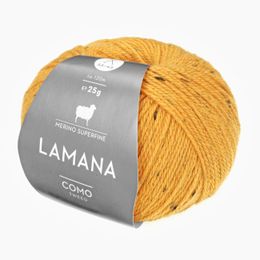 Como Tweed von lamana, Curry, aus Schurwolle
