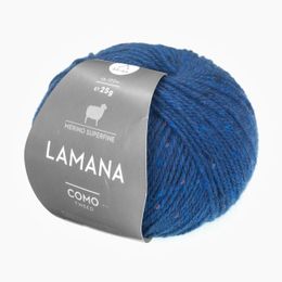 Como Tweed von lamana, Nachtblau, aus Schurwolle
