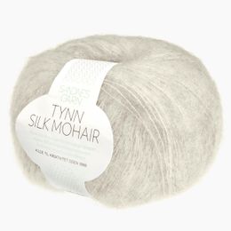 Tynn Silk Mohair von Sandnes Garn, Hellgrau meliert, aus Mohair