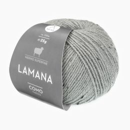 Como Tweed von lamana, Silbergrau, aus Schurwolle