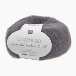 Essentials Super Kid Mohair Loves Silk von Rico Design, Grau, aus Mohair