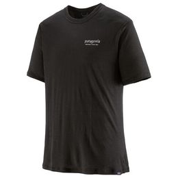 Patagonia - Cap Cool Merino Graphic Shirt - Merinoshirt Gr M schwarz