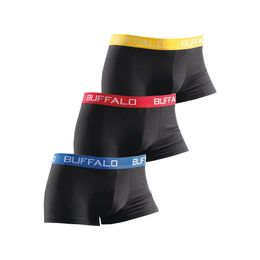 Buffalo Boxershorts Jungen Gr&ouml;&szlig;e 116 himmelblau / gelb / hellrot / schwarz