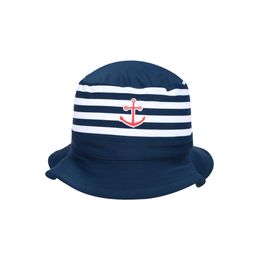 Playshoes Hat boy size 55 marine blue / Light red / White