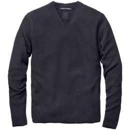 Hannes Roether Herren-Strickpullover XL Blauschwarz