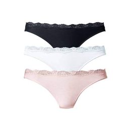 Lascana String Damen Gr&ouml;&szlig;e L rosa / schwarz / wei&szlig;