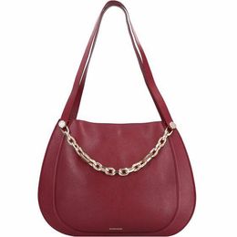 Borbonese Arquette Shopper Tasche Leder 43,5 cm rosso melagrana