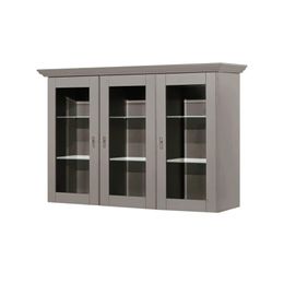 maison bleue Vitrinenaufsatz für Sideboard Florian ¦ grau ¦ Maße (cm): B: 171,3 H: 112 T: 48.0 » Höffner