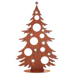 buttinette Rost-Tannenbaum aus Metall, 65 cm