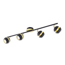 Eglo Leuchten Eglo NOCITO Deckenspot LED Gold, Schwarz, 4-flammig